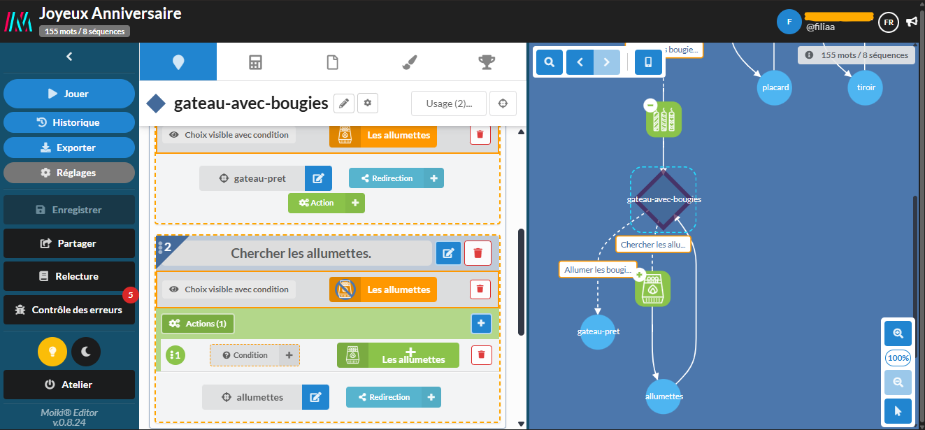 Tutoriel : Démarrer avec Moiki – Fiction-interactive.fr
