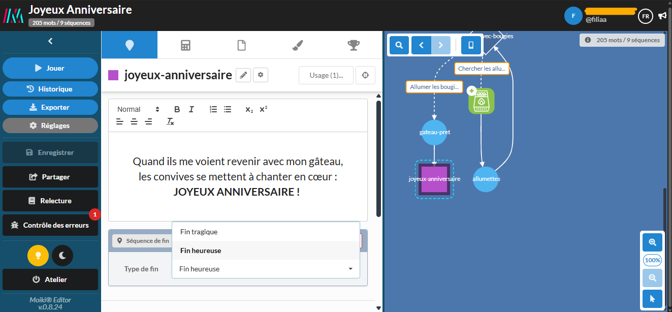 Tutoriel : Démarrer avec Moiki – Fiction-interactive.fr